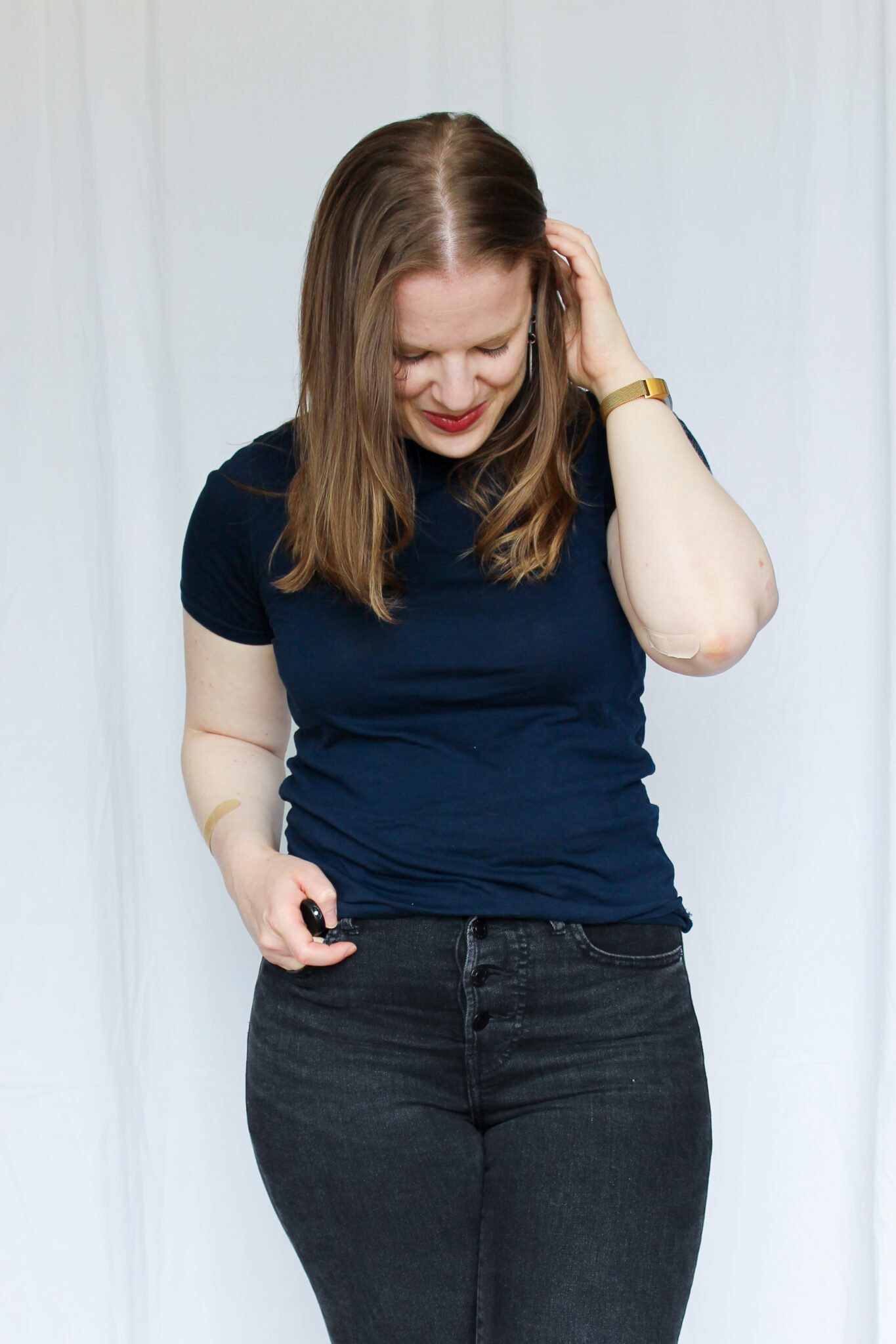 Blogger Style Two Ways: Navy Crew Neck | Something Good